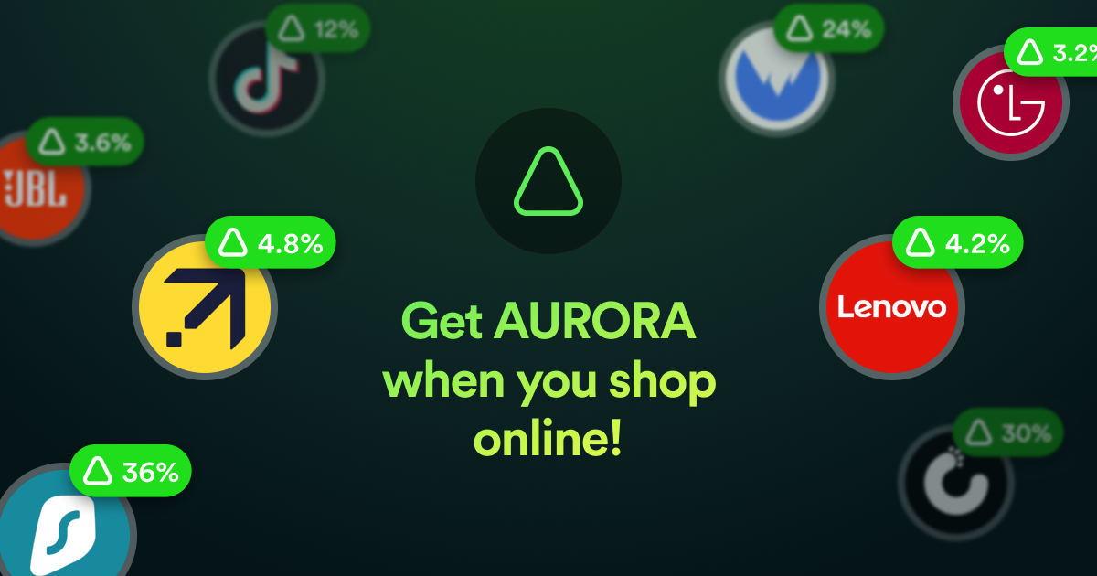 Aurora+ — Get AURORA when you shop online!